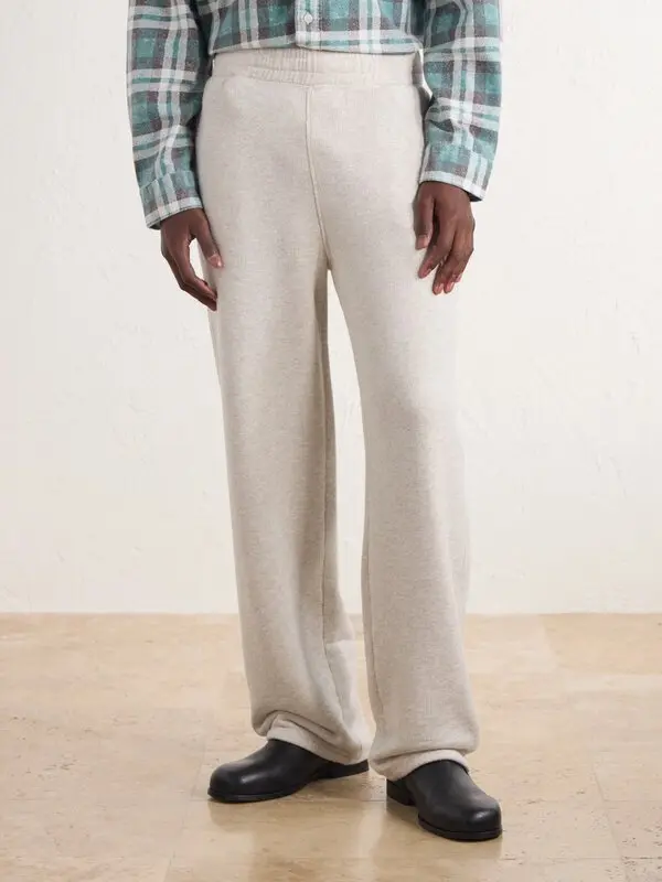 Aimé Leon Dore Marina Straight-leg Cotton-jersey Sweatpants