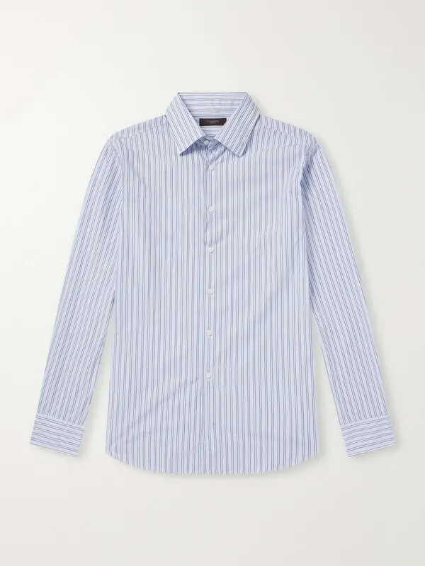 SLOWEAR Glanshirt Striped Cotton-poplin Shirt