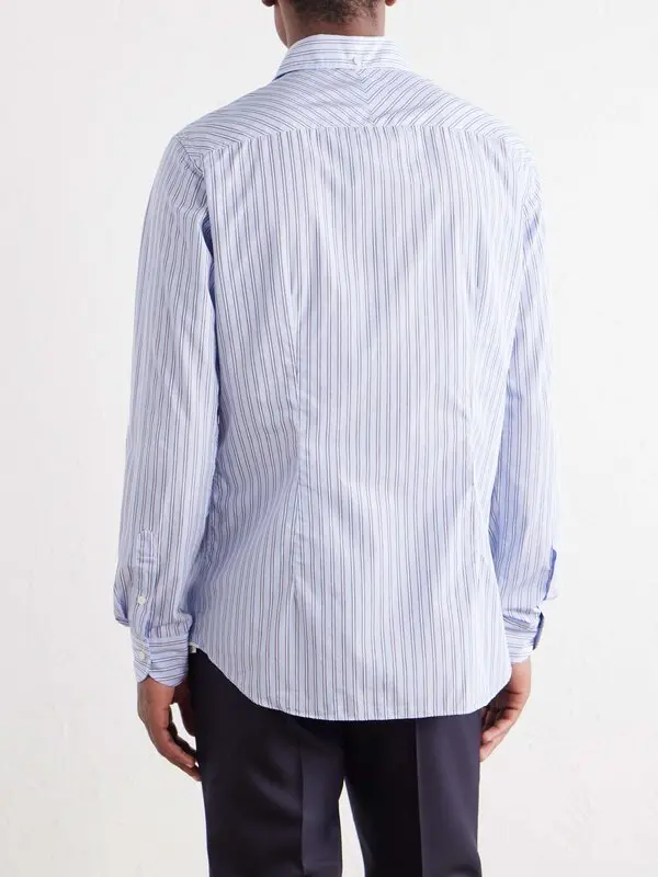 SLOWEAR Glanshirt Striped Cotton-poplin Shirt
