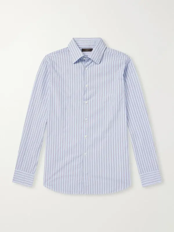 SLOWEAR Glanshirt Striped Cotton-poplin Shirt