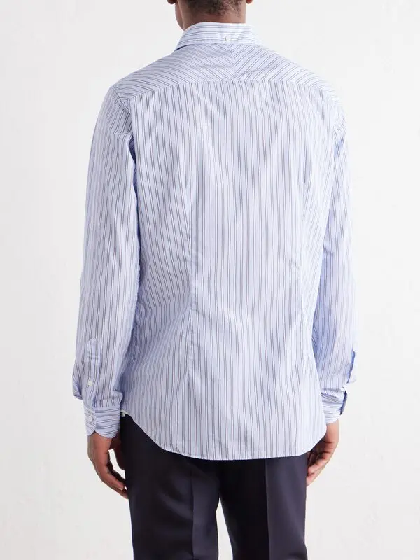 SLOWEAR Glanshirt Striped Cotton-poplin Shirt