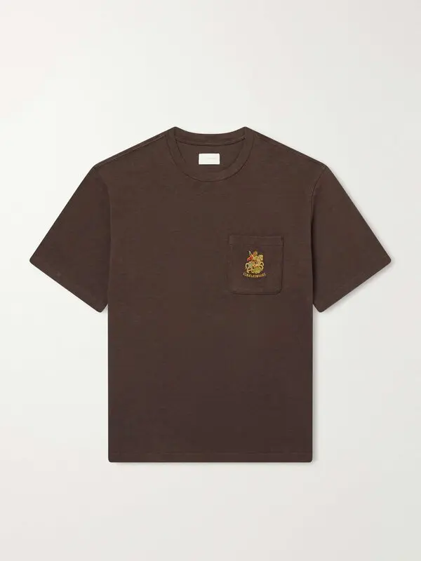 Aimé Leon Dore St. George Logo-embroidered Cotton-jersey T-shirt