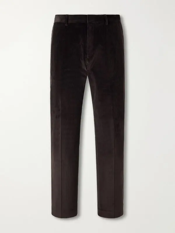 Paul Smith Straight-leg Cotton-stretch Corduroy Suit Trousers