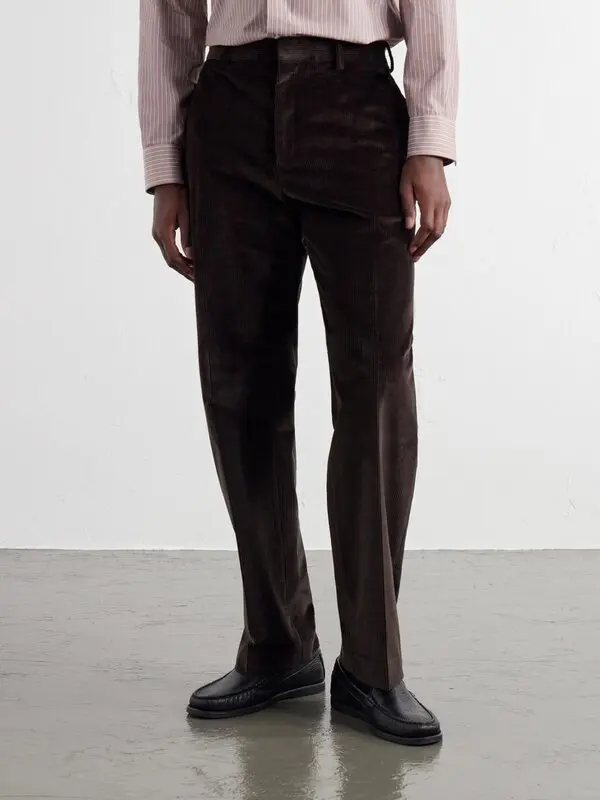 Paul Smith Straight-leg Cotton-stretch Corduroy Suit Trousers