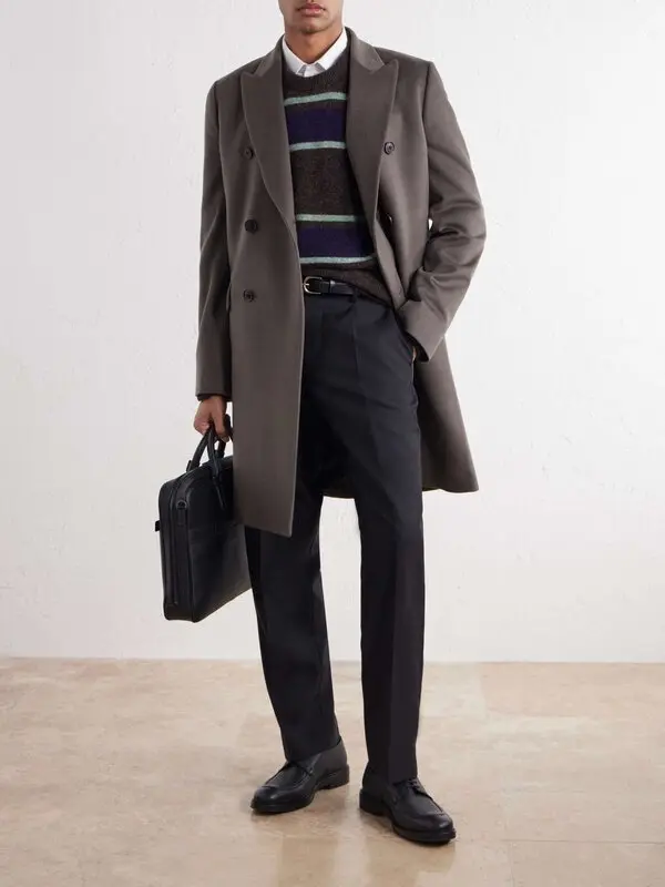 Paul Smith Double-breasted Wool And Cashmere-blend Coat