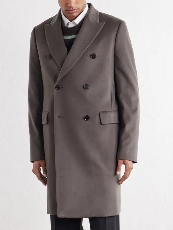 Paul Smith Double-breasted Wool And Cashmere-blend Coat