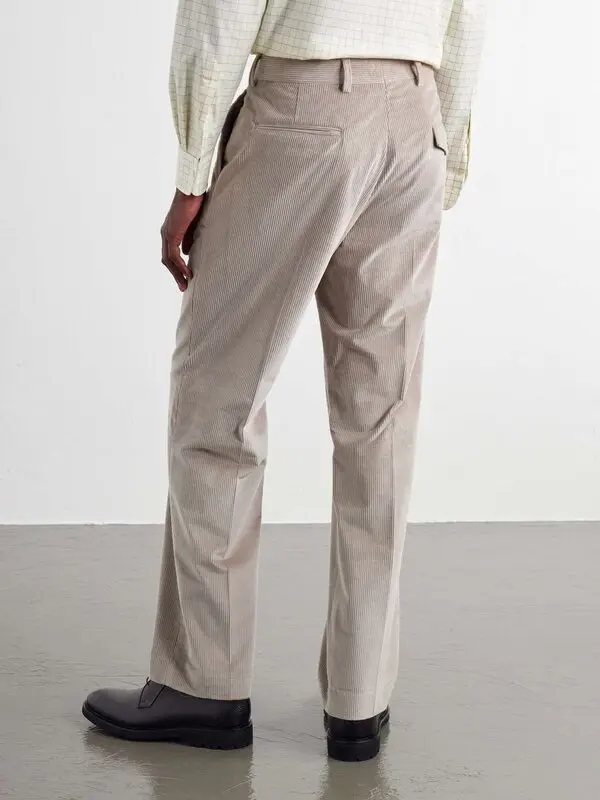 Paul Smith Straight-leg Cotton-stretch Corduroy Suit Trousers