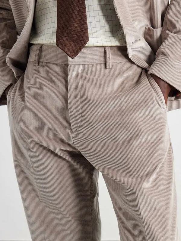Paul Smith Straight-leg Cotton-stretch Corduroy Suit Trousers