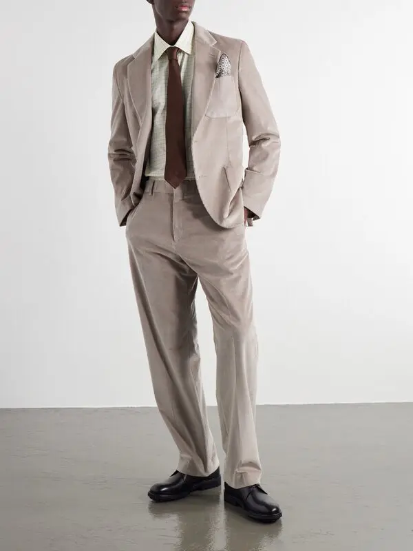 Paul Smith Straight-leg Cotton-stretch Corduroy Suit Trousers