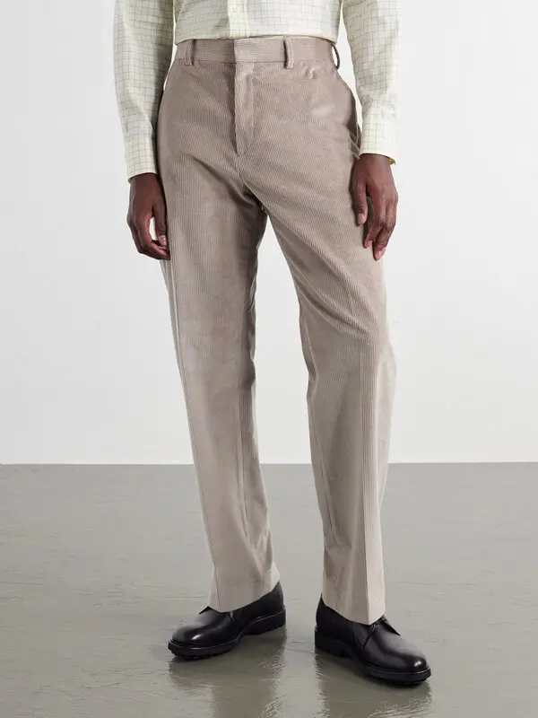 Paul Smith Straight-leg Cotton-stretch Corduroy Suit Trousers
