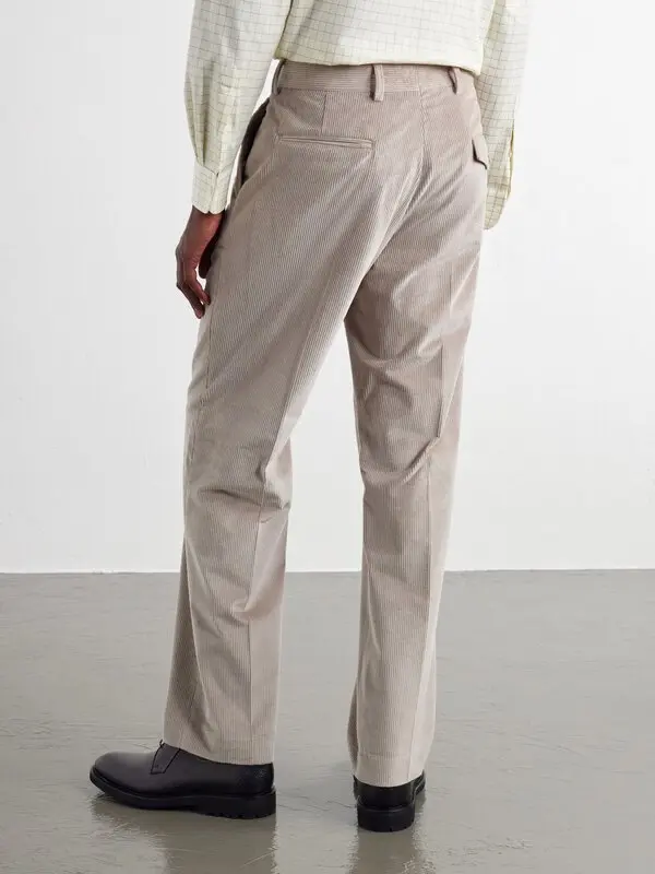 Paul Smith Straight-leg Cotton-stretch Corduroy Suit Trousers