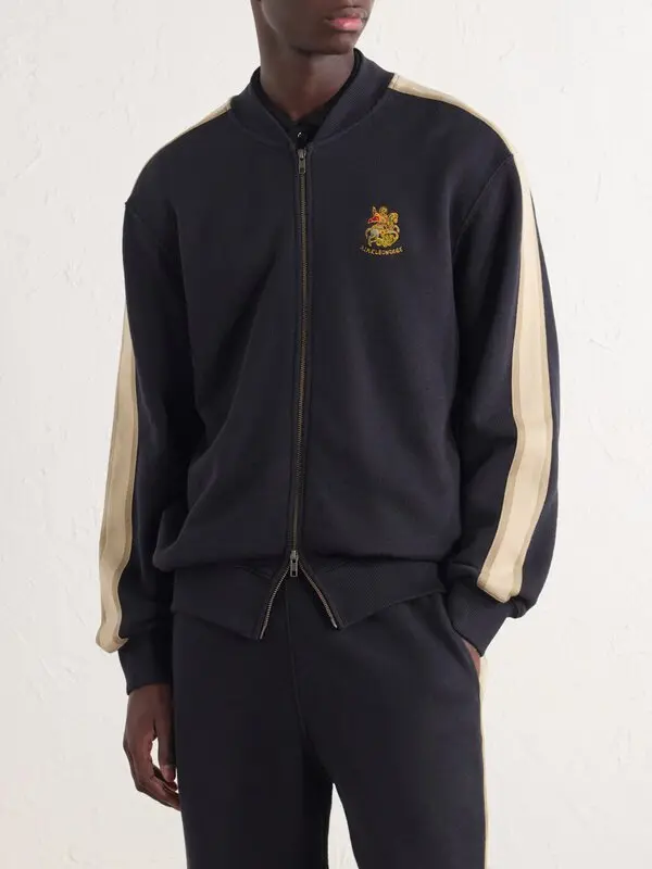 Aimé Leon Dore Saint George Logo-embroidered Striped Cotton Track Jacket