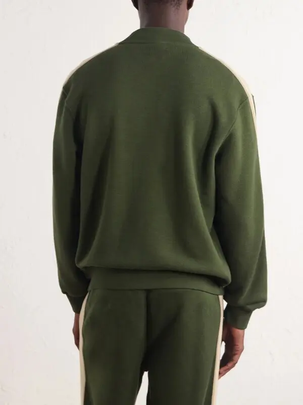 Aimé Leon Dore Saint George Logo-embroidered Striped Cotton Track Jacket