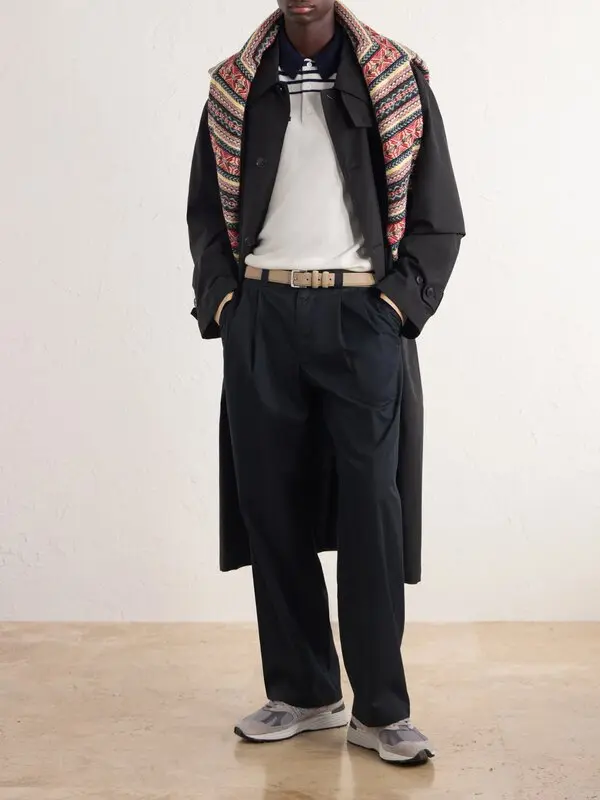 Aimé Leon Dore Logo-embroidered Merino Wool Polo Shirt