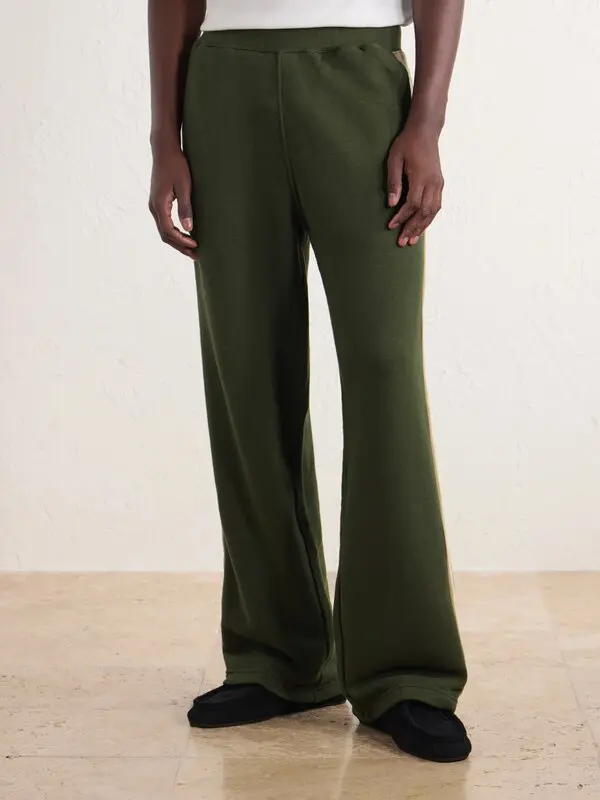 Aimé Leon Dore Straight-leg Striped Cotton Sweatpants