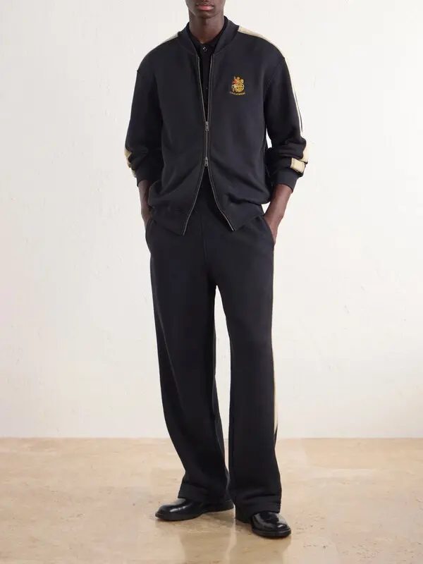 Aimé Leon Dore Straight-leg Striped Cotton Sweatpants