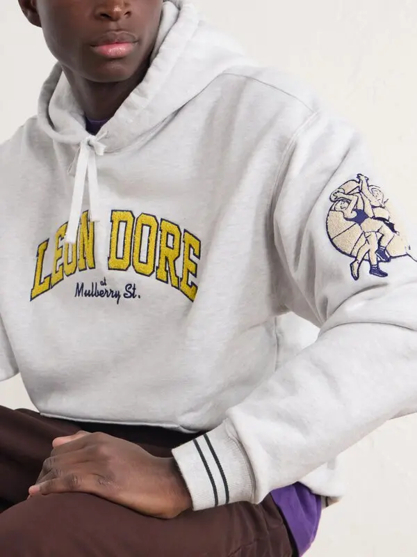 Aimé Leon Dore Logo-appliqué Cotton-jersey Hoodie