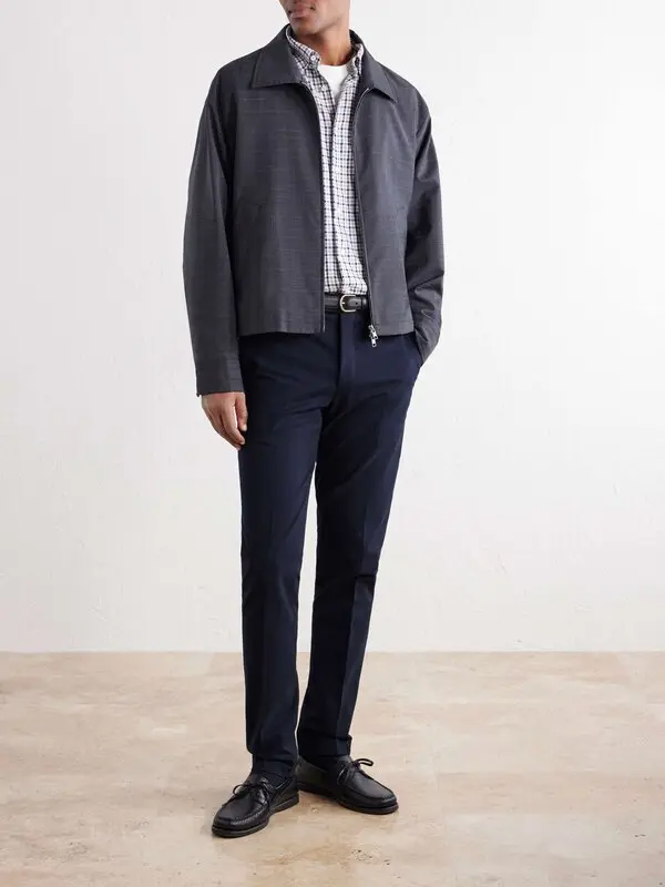 SLOWEAR Incotex Tapered Cotton-blend Twill Trousers