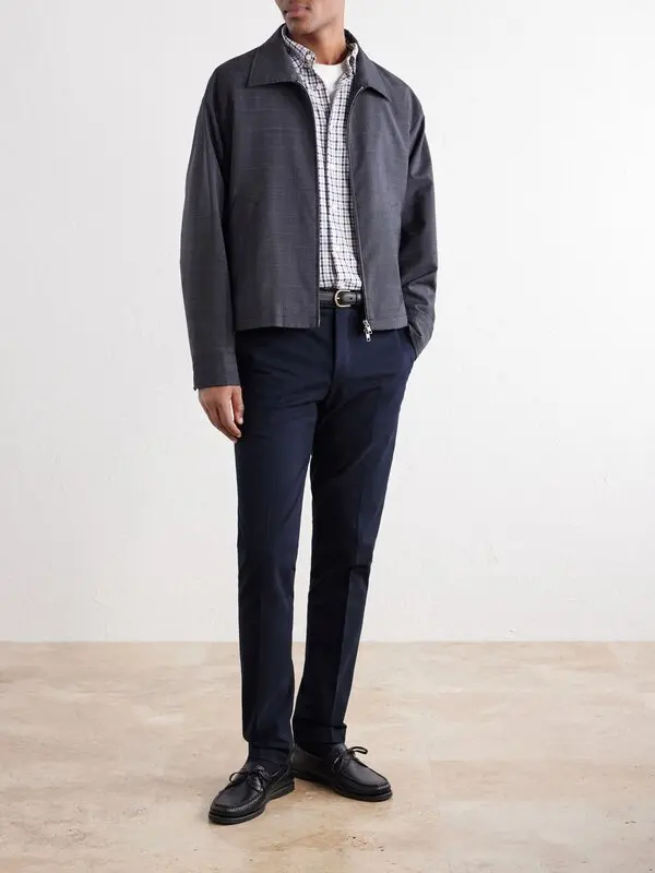 SLOWEAR Incotex Tapered Cotton-blend Twill Trousers