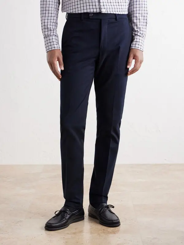 SLOWEAR Incotex Tapered Cotton-blend Twill Trousers