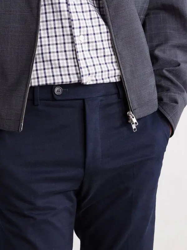 SLOWEAR Incotex Tapered Cotton-blend Twill Trousers