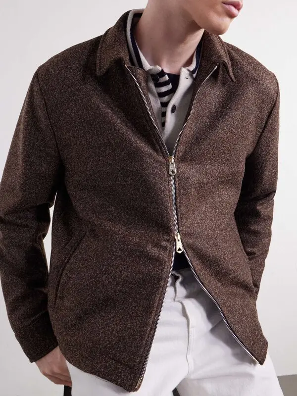 Paul Smith Wool-blend Bouclé Blouson Jacket