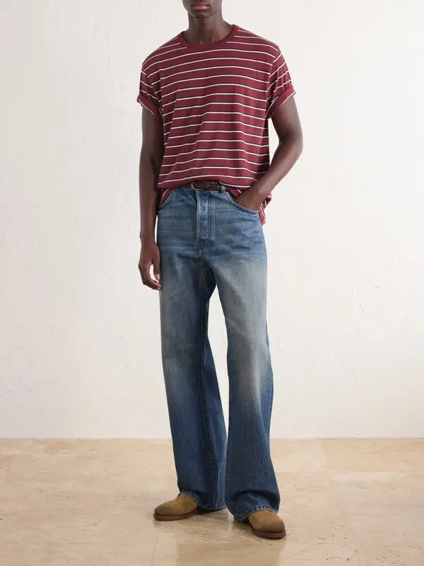 Aimé Leon Dore Striped Cotton-jersey T-shirt
