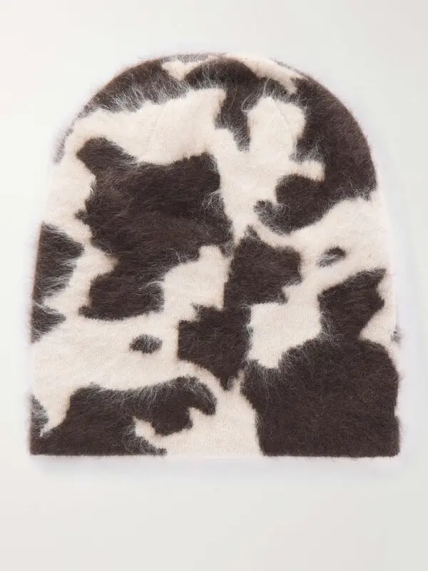 Guest In Residence Grizzly Cowhide Cashmere Beanie