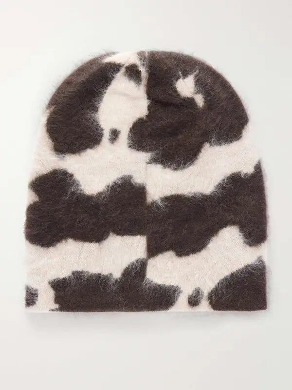 Guest In Residence Grizzly Cowhide Cashmere Beanie