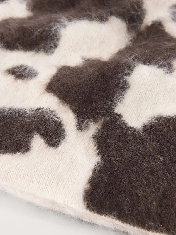 Guest In Residence Grizzly Cowhide Cashmere Beanie
