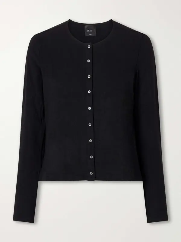 LESET Lauren Jersey Cardigan