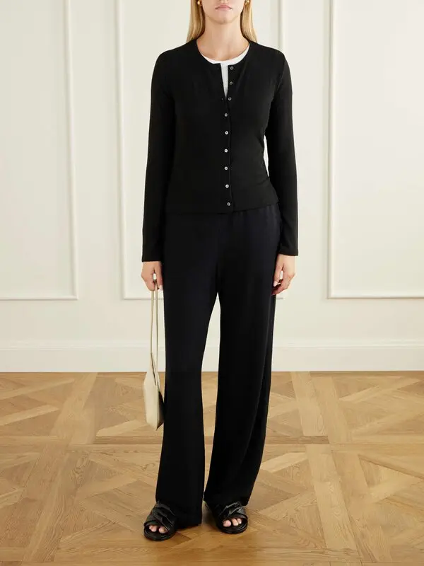 LESET Lauren Jersey Cardigan