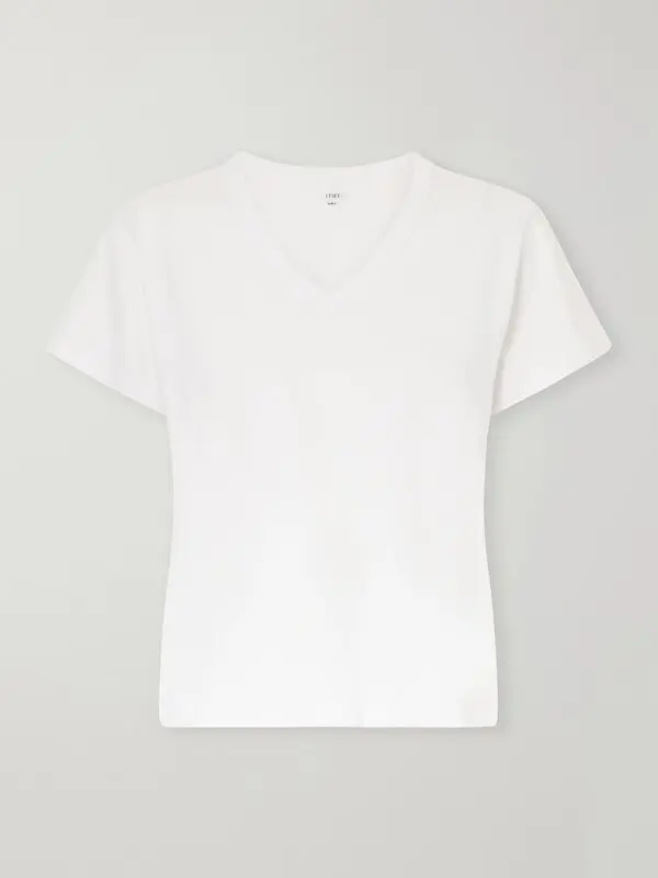 LESET Margo Cotton-jersey T-shirt - Optic White