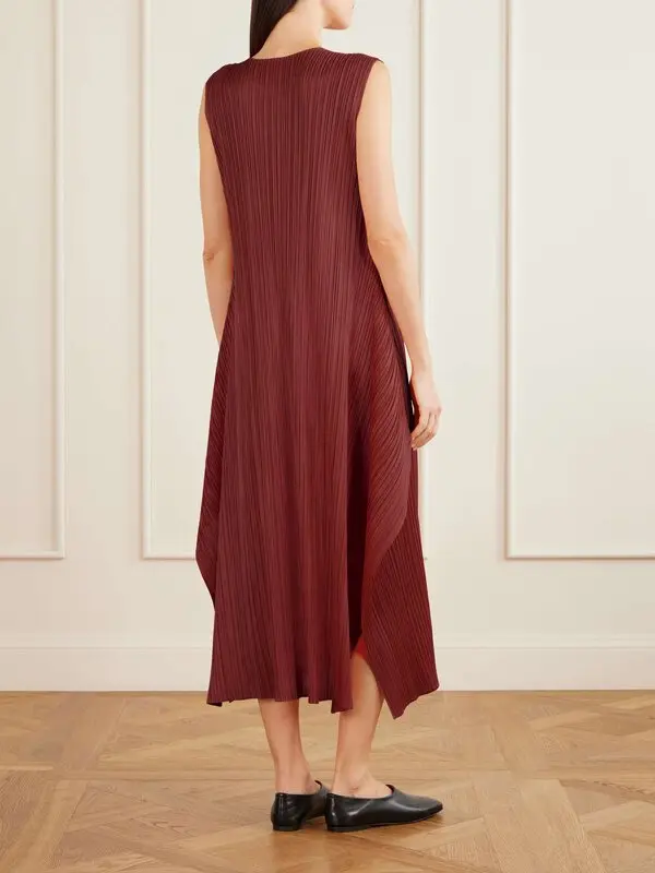 Issey Miyake September Plissé Midi Dress
