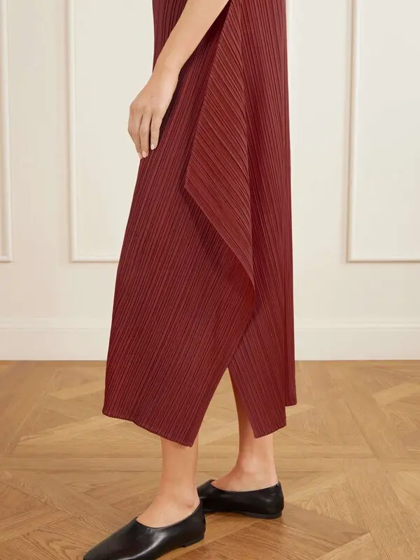 Issey Miyake September Plissé Midi Dress