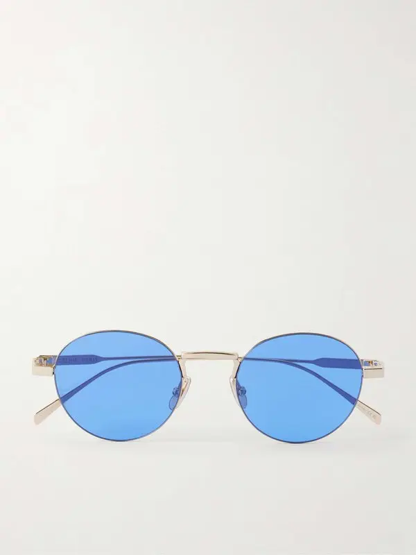 Celine Round-frame -tone Sunglasses - Gold