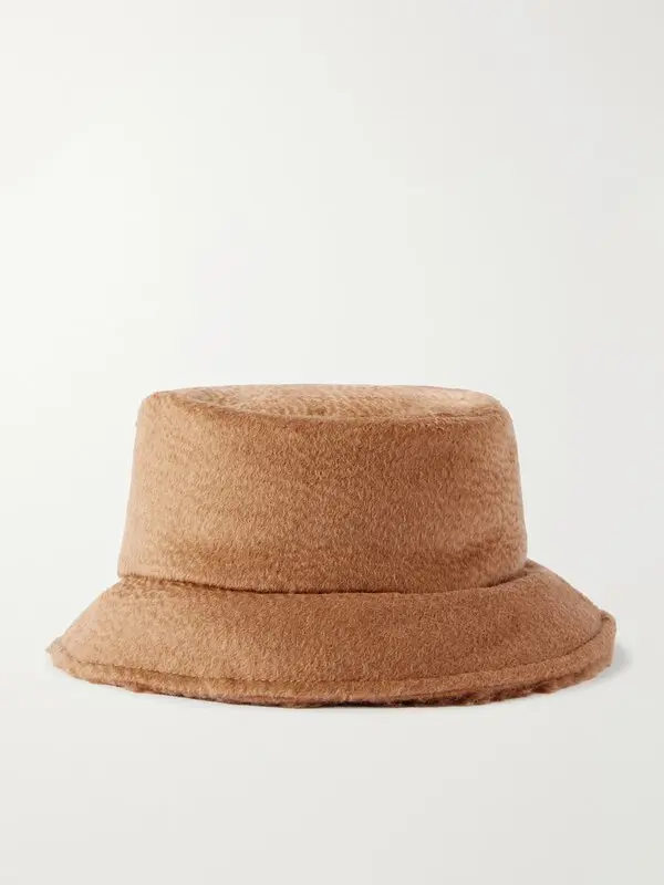 Max Mara Fiducia Teddy -hair Bucket Hat - Brown