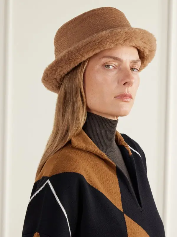Max Mara Fiducia Teddy -hair Bucket Hat