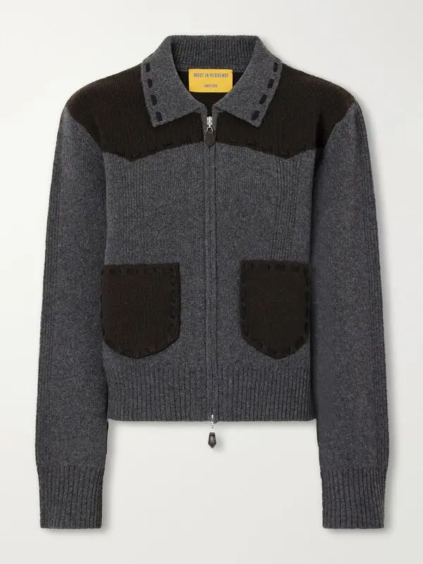 Guest In Residence Saddle Up! Wool And Cashmere-blend Jacket - Gray