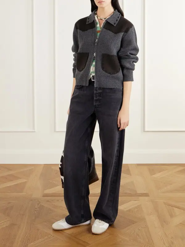 Guest In Residence Saddle Up! Wool And Cashmere-blend Jacket - Gray