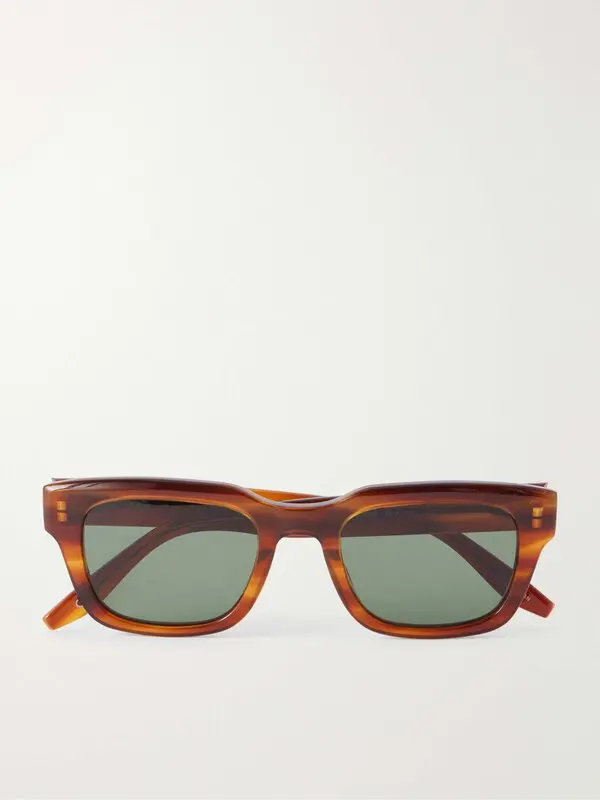 Barton Perreira Butzi Havana D-frame Acetate Sunglasses