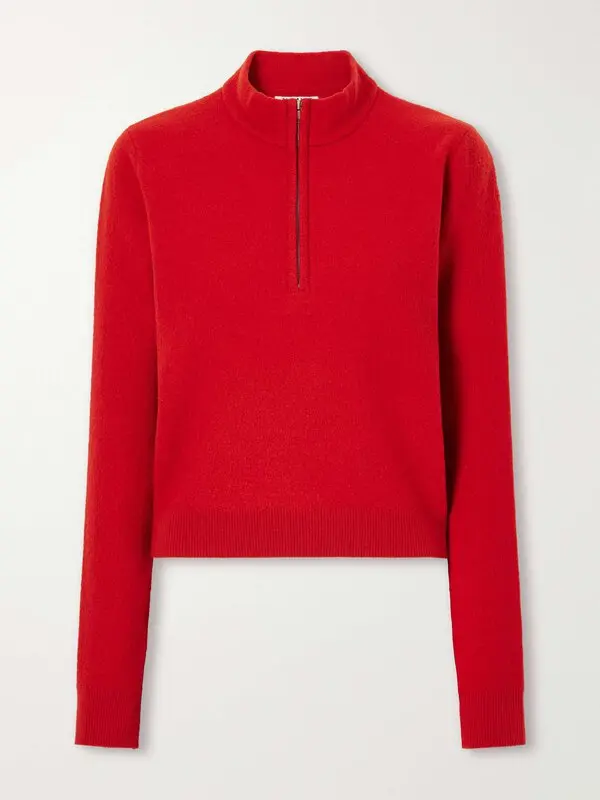 Auralee Wool Half-zip Sweater