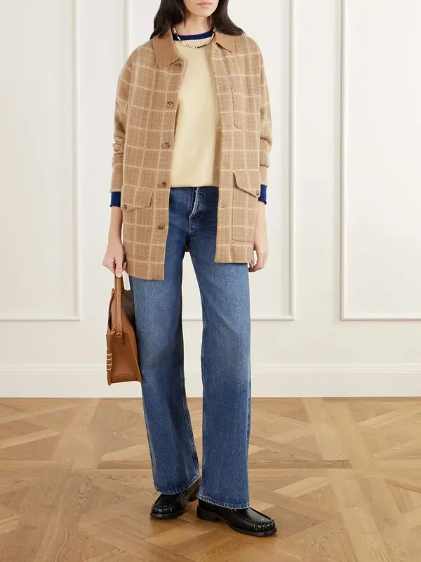 Guest In Residence Tartan Industry Checked Wool And Cashmere-blend Jacket