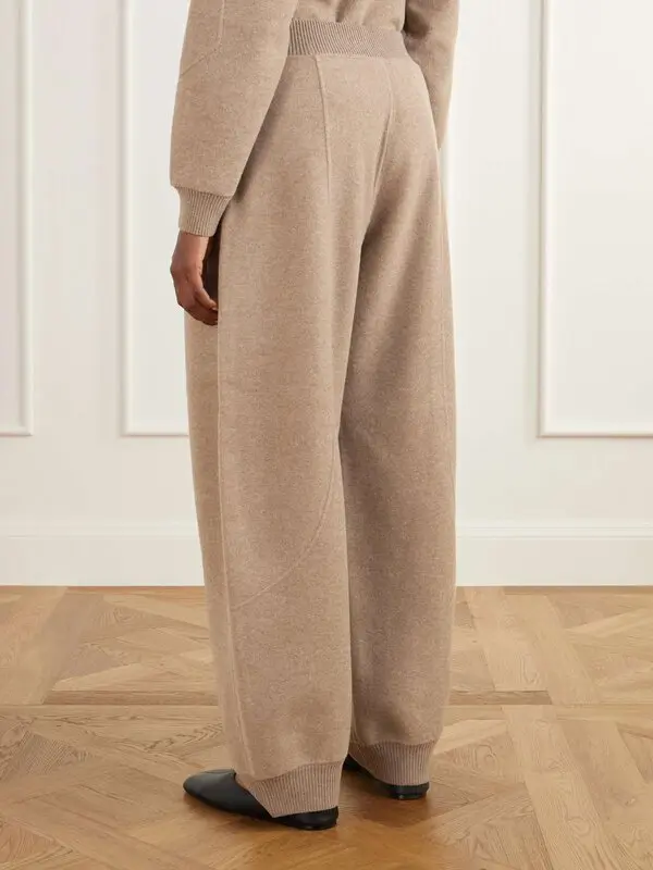 Max Mara Cesto Paneled Wool-blend Tapered Pants