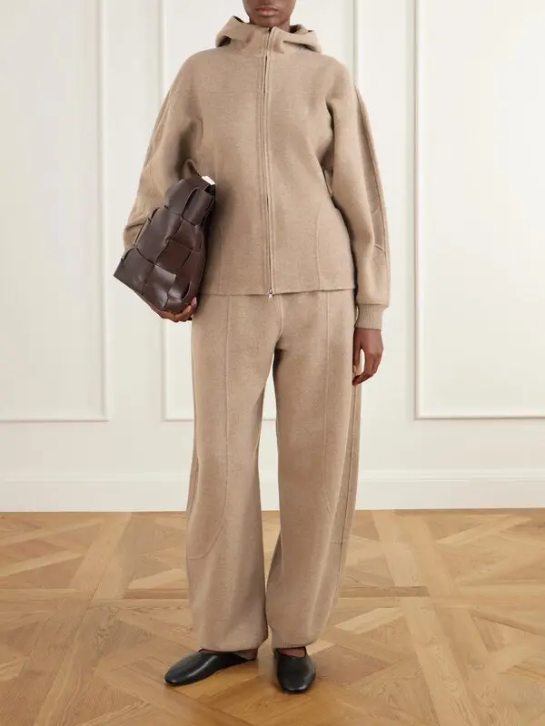Max Mara Cesto Paneled Wool-blend Tapered Pants