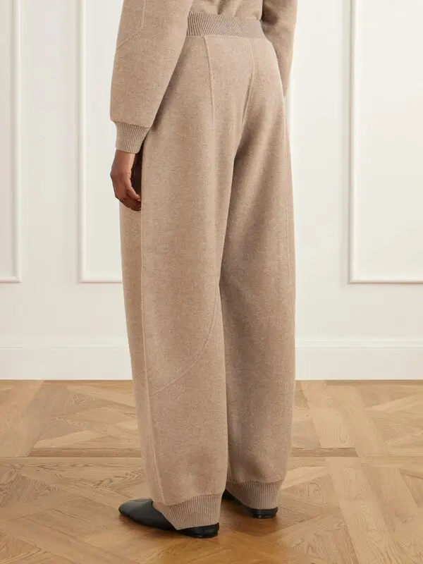 Max Mara Cesto Paneled Wool-blend Tapered Pants