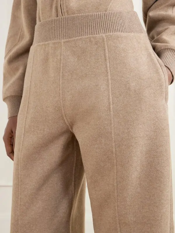Max Mara Cesto Paneled Wool-blend Tapered Pants