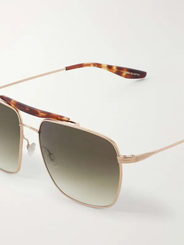 Barton Perreira Bhanot Aviator-style -tone Sunglasses