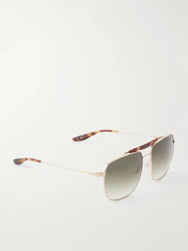 Barton Perreira Bhanot Aviator-style -tone Sunglasses