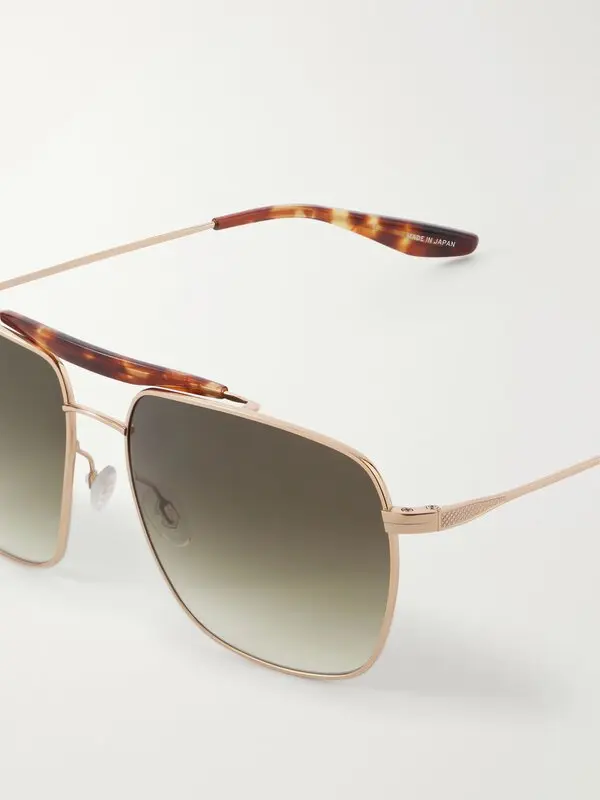Barton Perreira Bhanot Aviator-style -tone Sunglasses